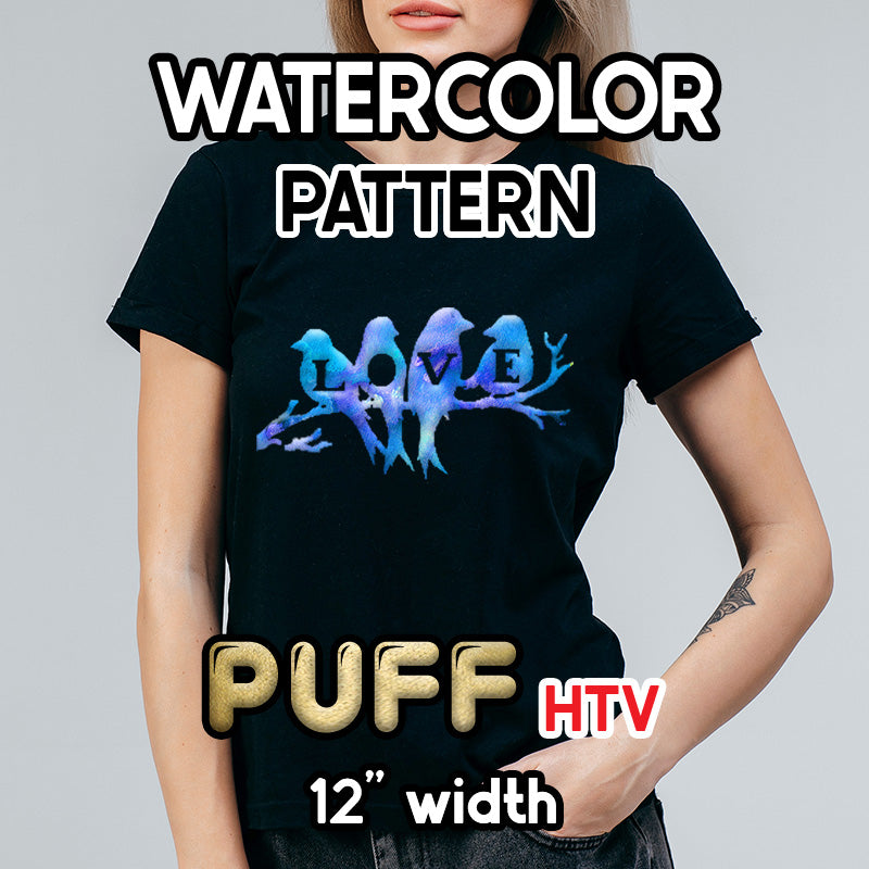 Watercolor Puff Patterned HTV (12" x 12") | Heat Transfer Vinyl 4u ...