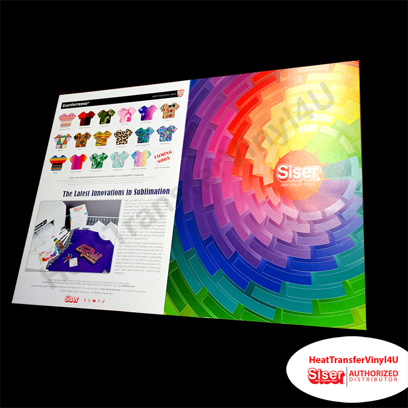 2021 Siser Color Guide | Heat Transfer Vinyl 4U – HEAT TRANSFER VINYL 4U
