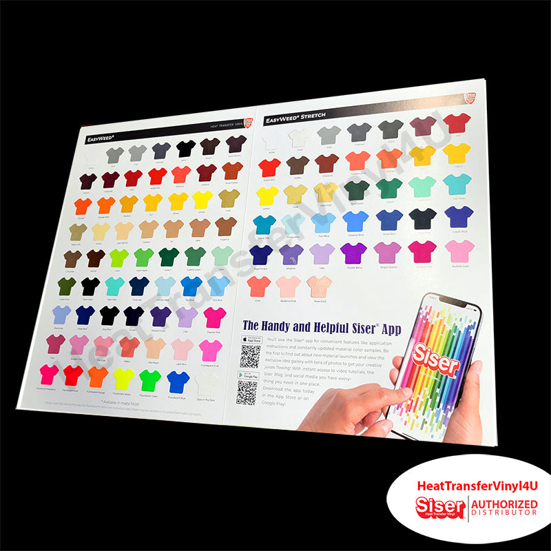 2021 Siser Color Guide | Heat Transfer Vinyl 4U – HEAT TRANSFER VINYL 4U
