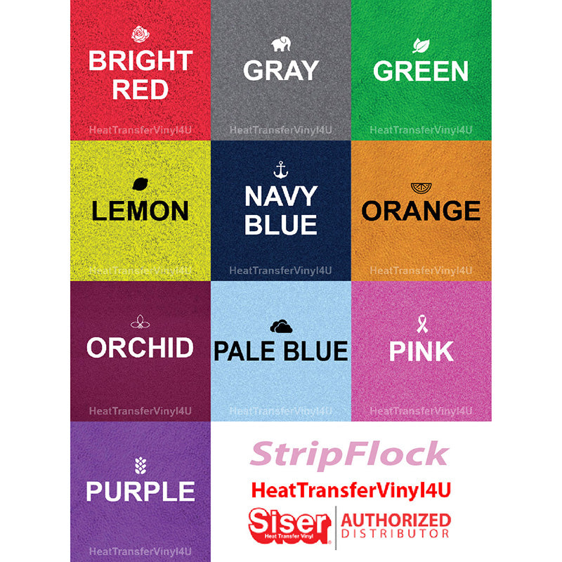 Siser StripFlock 14.75" x 12" Sheet (Clearance) | Heat Transfer Vinyl ...